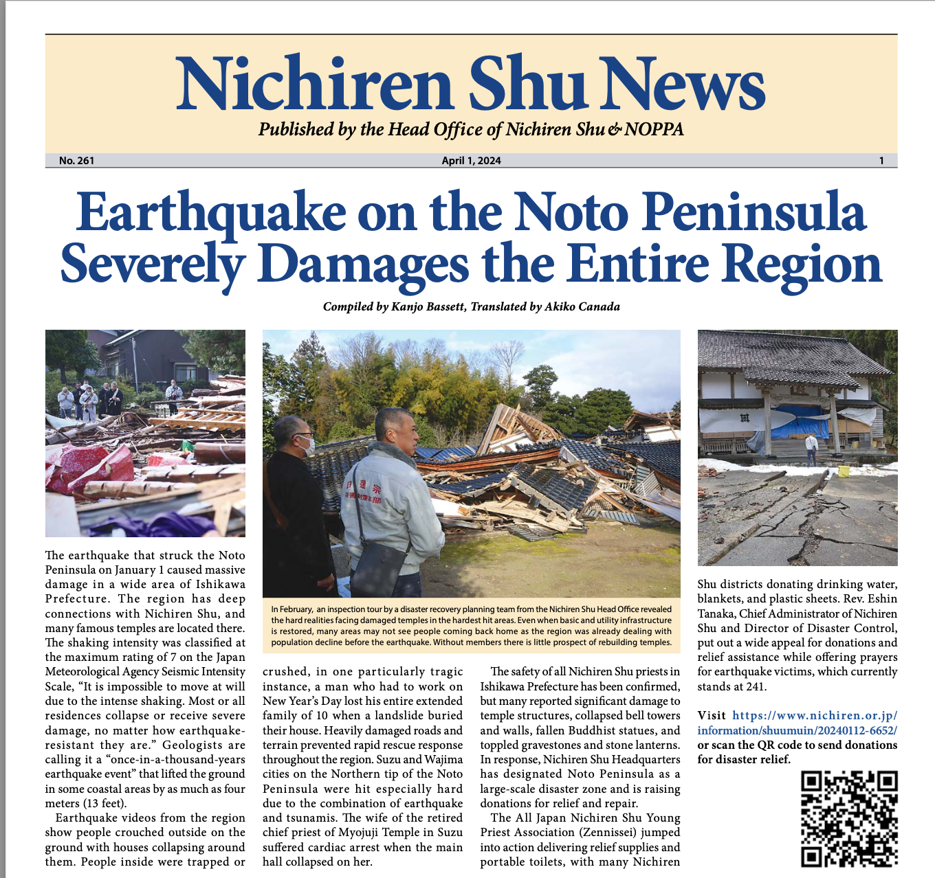 Nichiren Shu News 261 | Nichiren Shu Portal